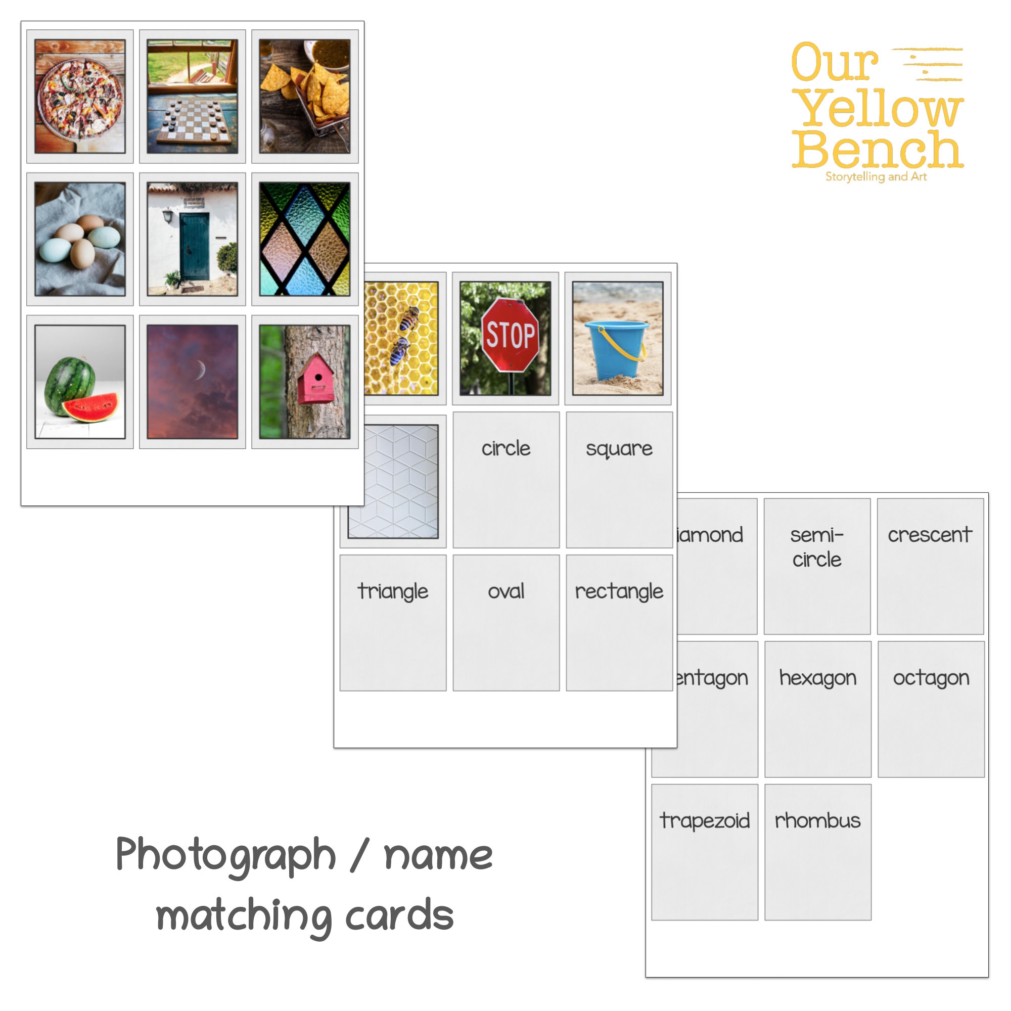 Real Life (nonfiction) Classroom 2D Shape Posters With Photographs - Etsy