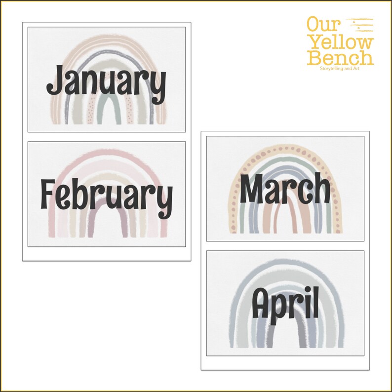 Boho Rainbow Birthday Display | Etsy