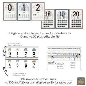 Boho Classroom Math Display Bundle - Etsy