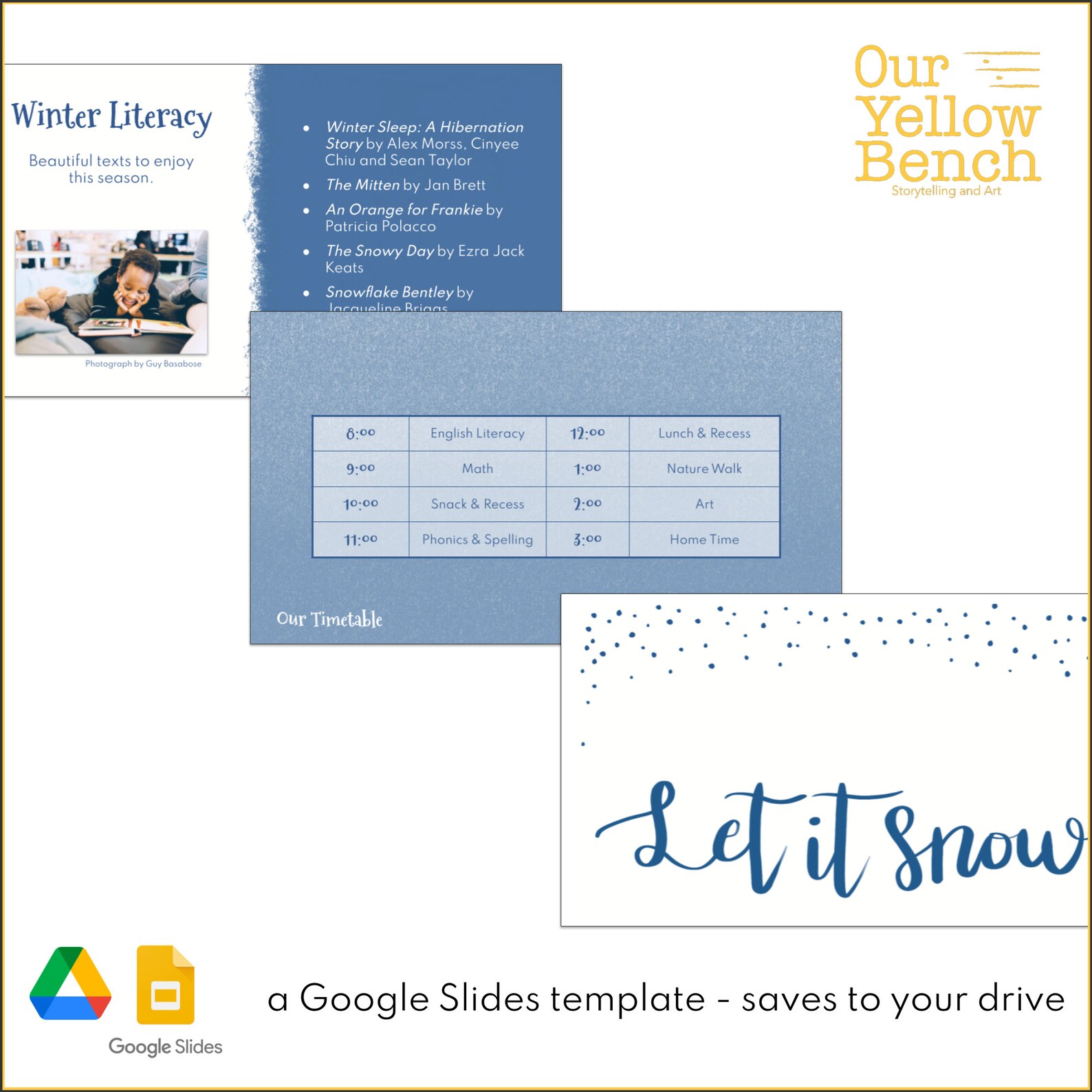 Winter Theme Google Slides Template for Teachers - Etsy