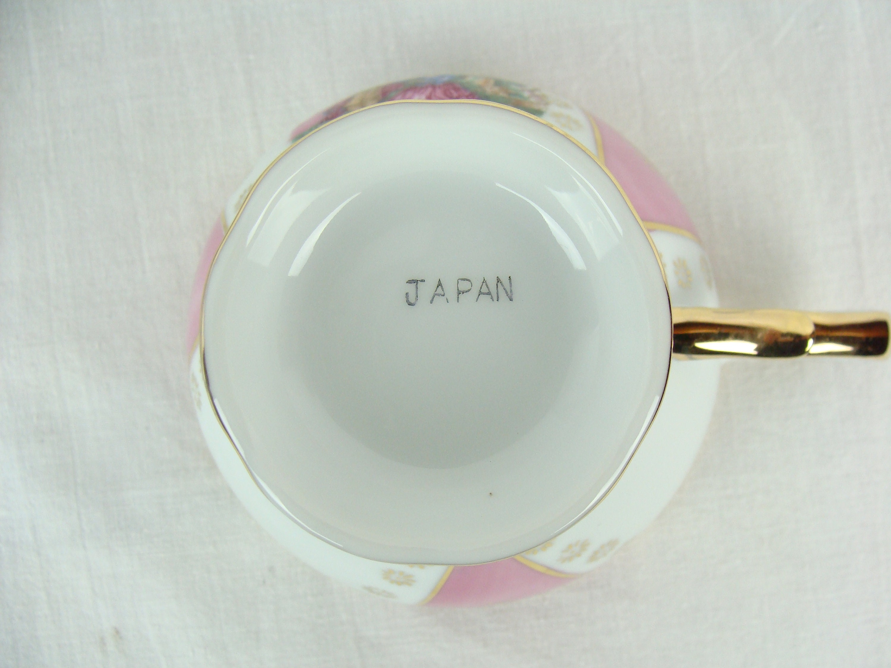 Vintage Tea Cup Saucer 50s Pedestal Cup Reticulated Saucer Coffee Cup ...