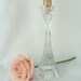 Vintage Crystal Candle Holder 70s Elegant Cut Glass Taper Candle Holder ...