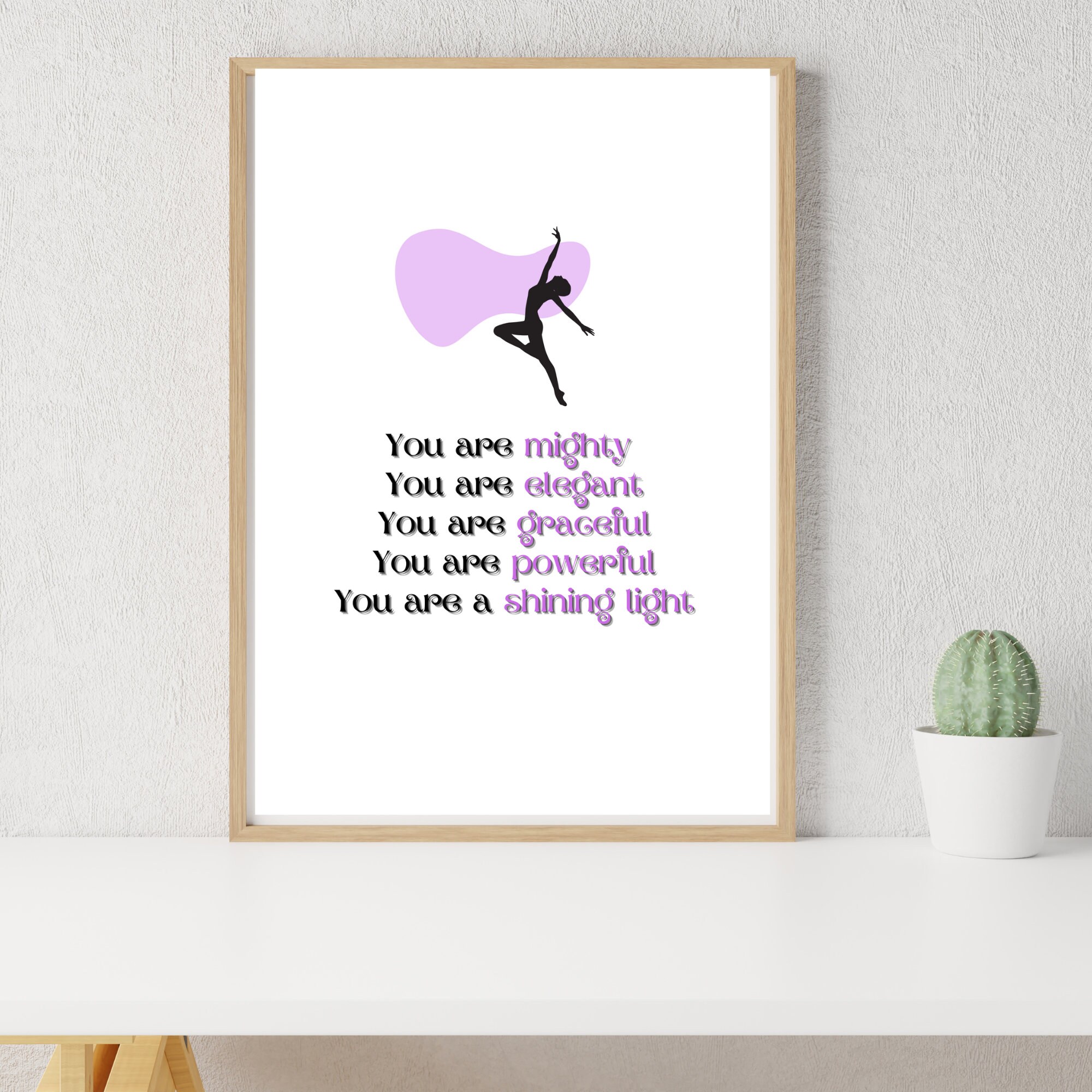 Positive Affirmations Dancer Printable Wall Art - Etsy