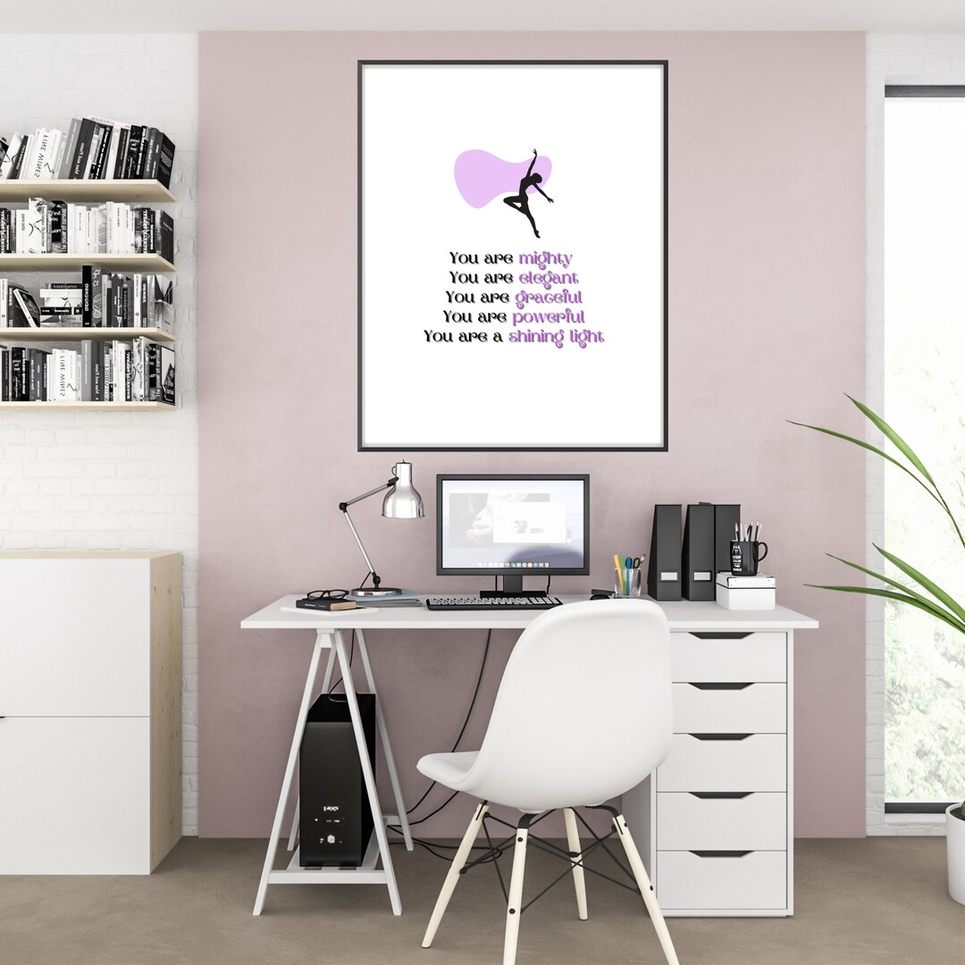 Positive Affirmations Dancer Printable Wall Art - Etsy
