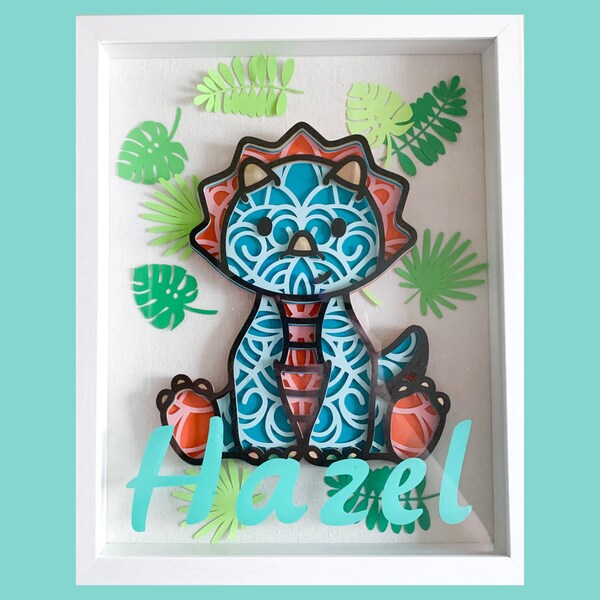 Dinosaur Shadow Box - Etsy