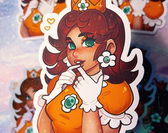 Princess Daisy Stickers - Etsy