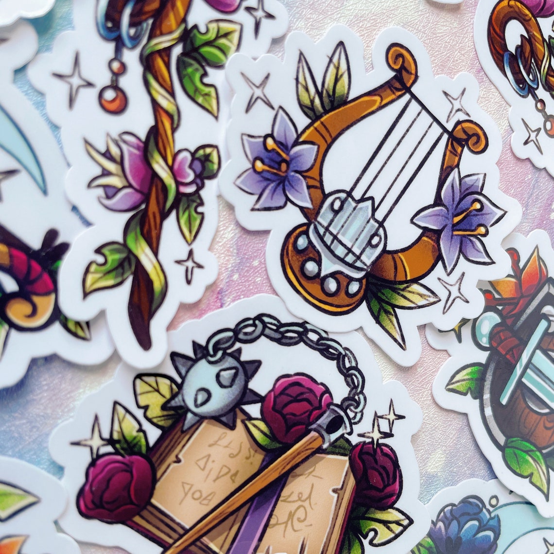 DnD Stickers D&D Stickers RPG Stickers Role Playing Game | Etsy