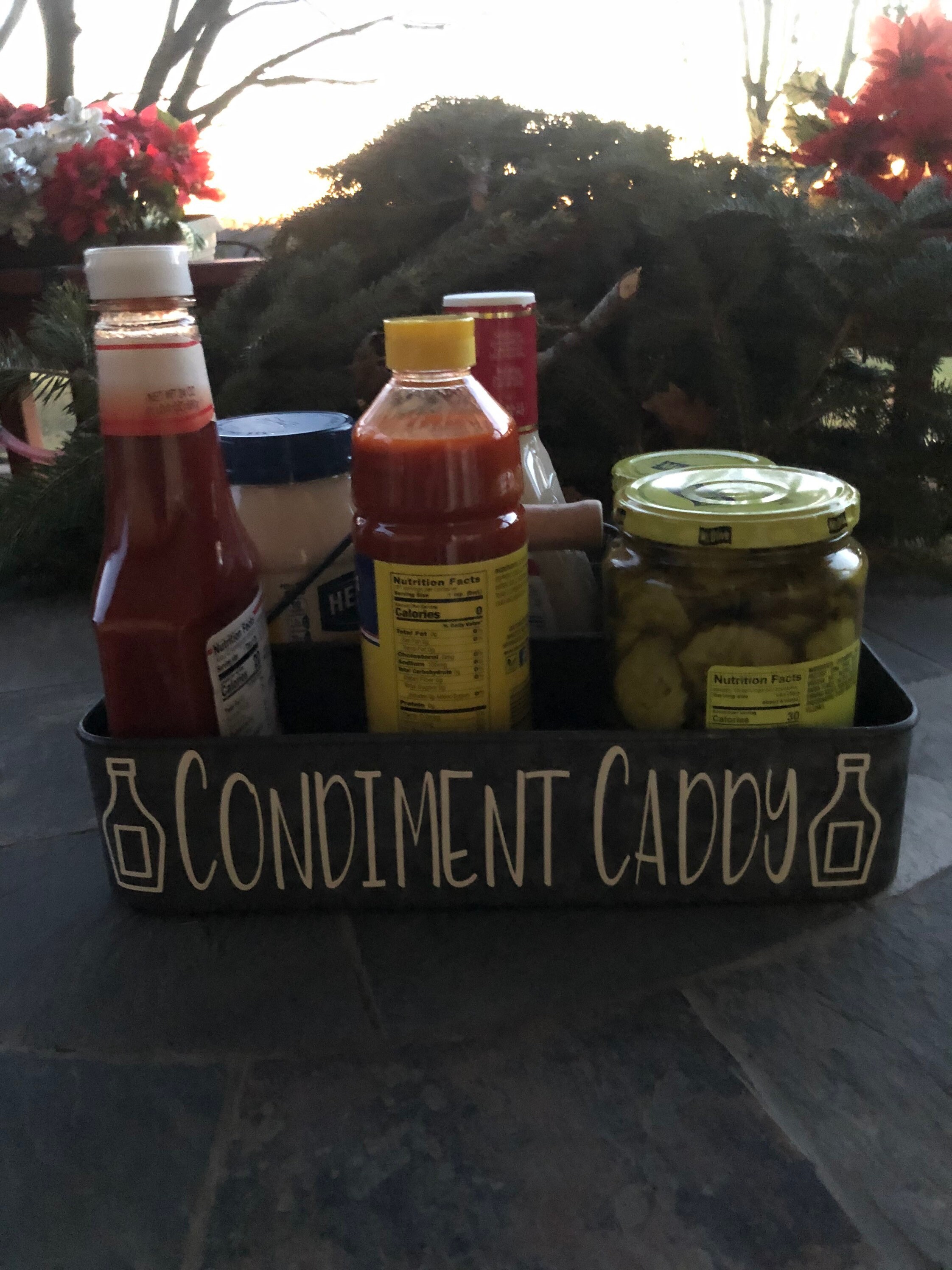 Condiment Caddy Condiment Station Condiment Tray Galvanized - Etsy