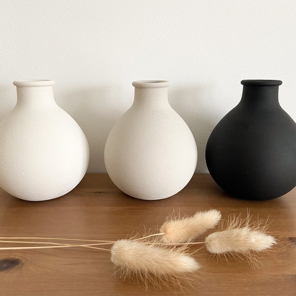 Small Round Vase - Etsy