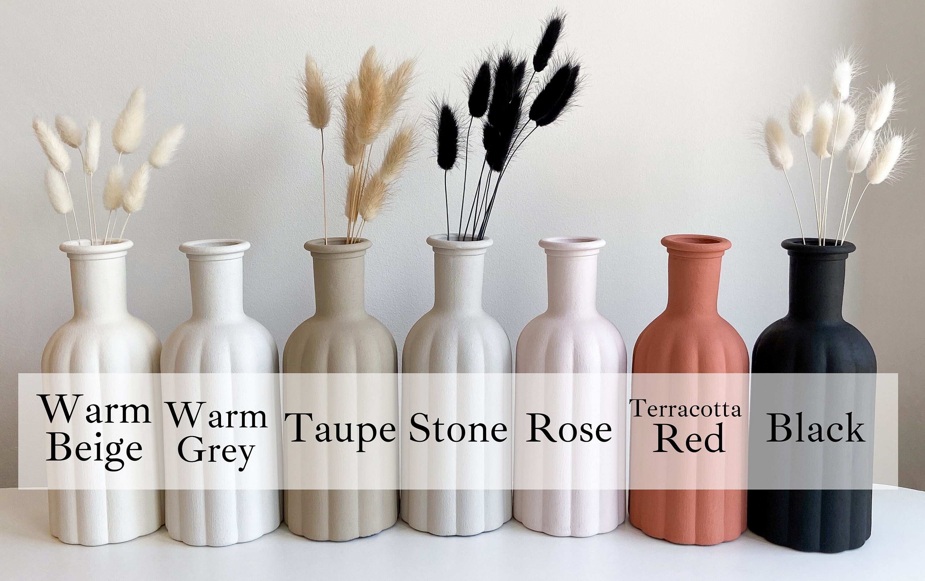 Matte Textured Hand Painted Vases Ceramic Effect Vase for - Etsy