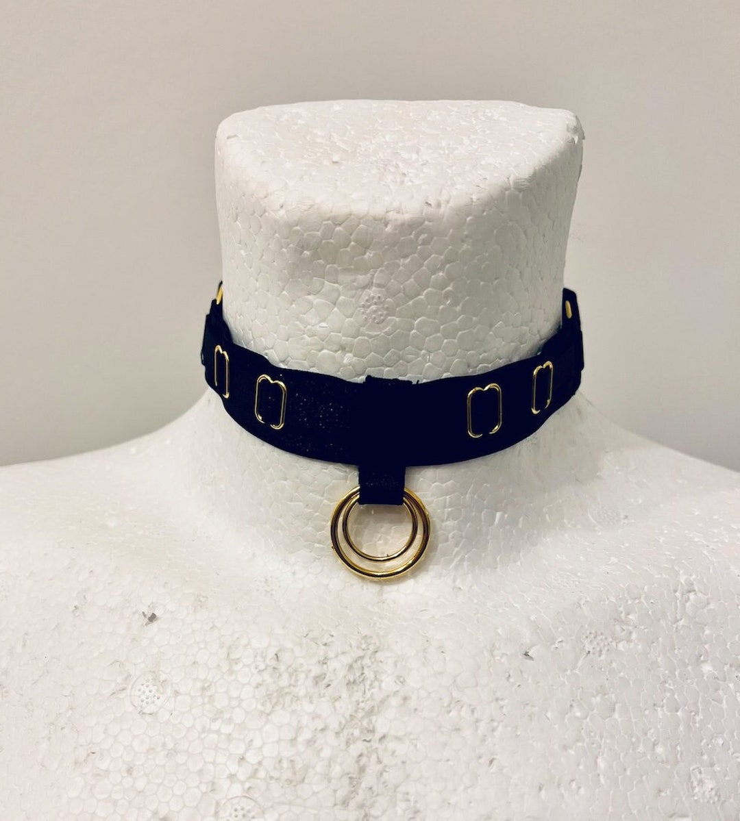 The Bold Layered Double Ring Choker (adjustable & Elastic) - Etsy