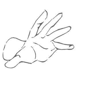 Stylized Hands Bundle 6 Designs 3 Sizes Line Art Drawing One Line ...