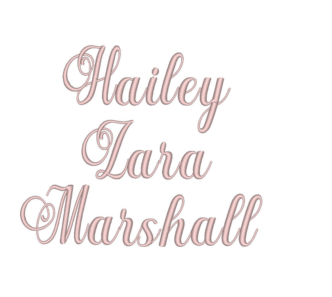 Calligraphy Script Font Alphabet Machine Embroidery Designs (digital ...