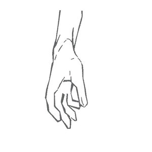 Stylized Hands Bundle 6 Designs 3 Sizes Line Art Drawing One Line ...