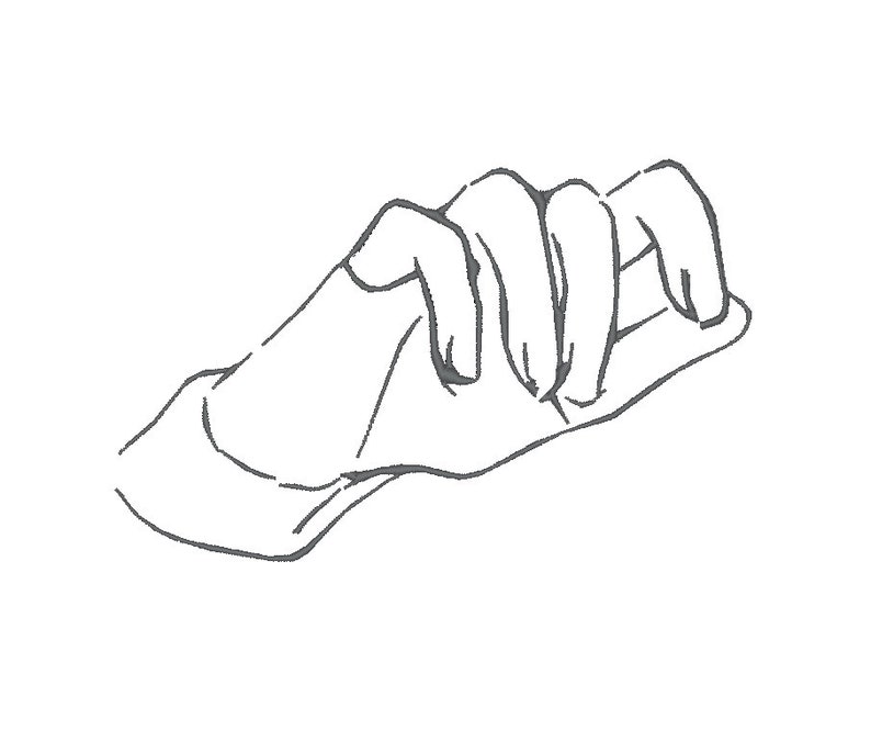 Stylized Hands Bundle 6 Designs 3 Sizes Line Art Drawing One Line ...