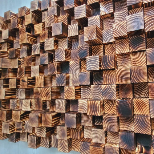 Soundproof Panel Wood Sound Diffuser Acoustic Wood Wall Art - Etsy