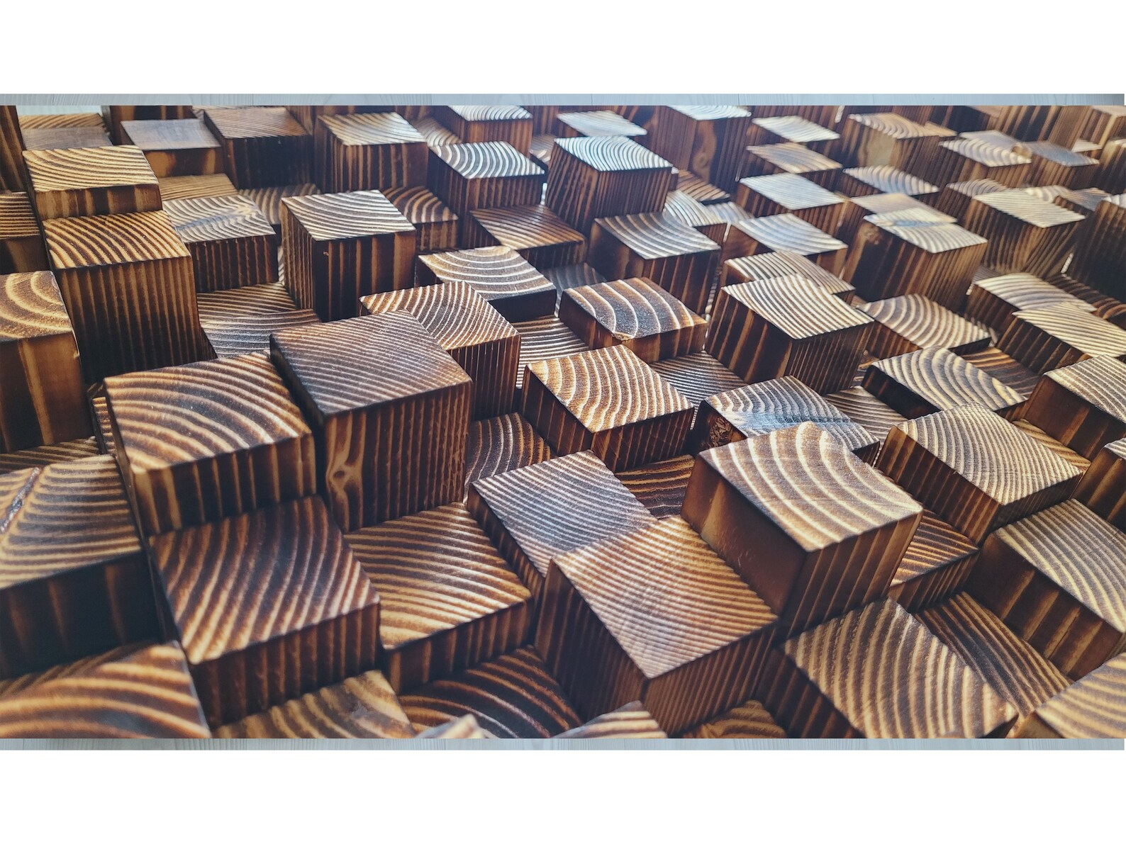 Ash Wooden Wall Decor Acoustic Panel 3D Wood Wall Art Modern Home ...