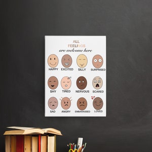 All Feelings Are Welcome Here DIGITAL Download|psychologyart | Therapy ...