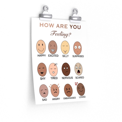 How Are You Feeling Today Chart School Counselor Feelings - Etsy