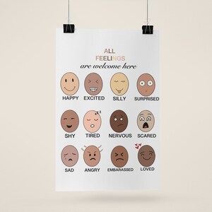All Feelings Are Welcome Here DIGITAL Download|psychologyart | Therapy ...