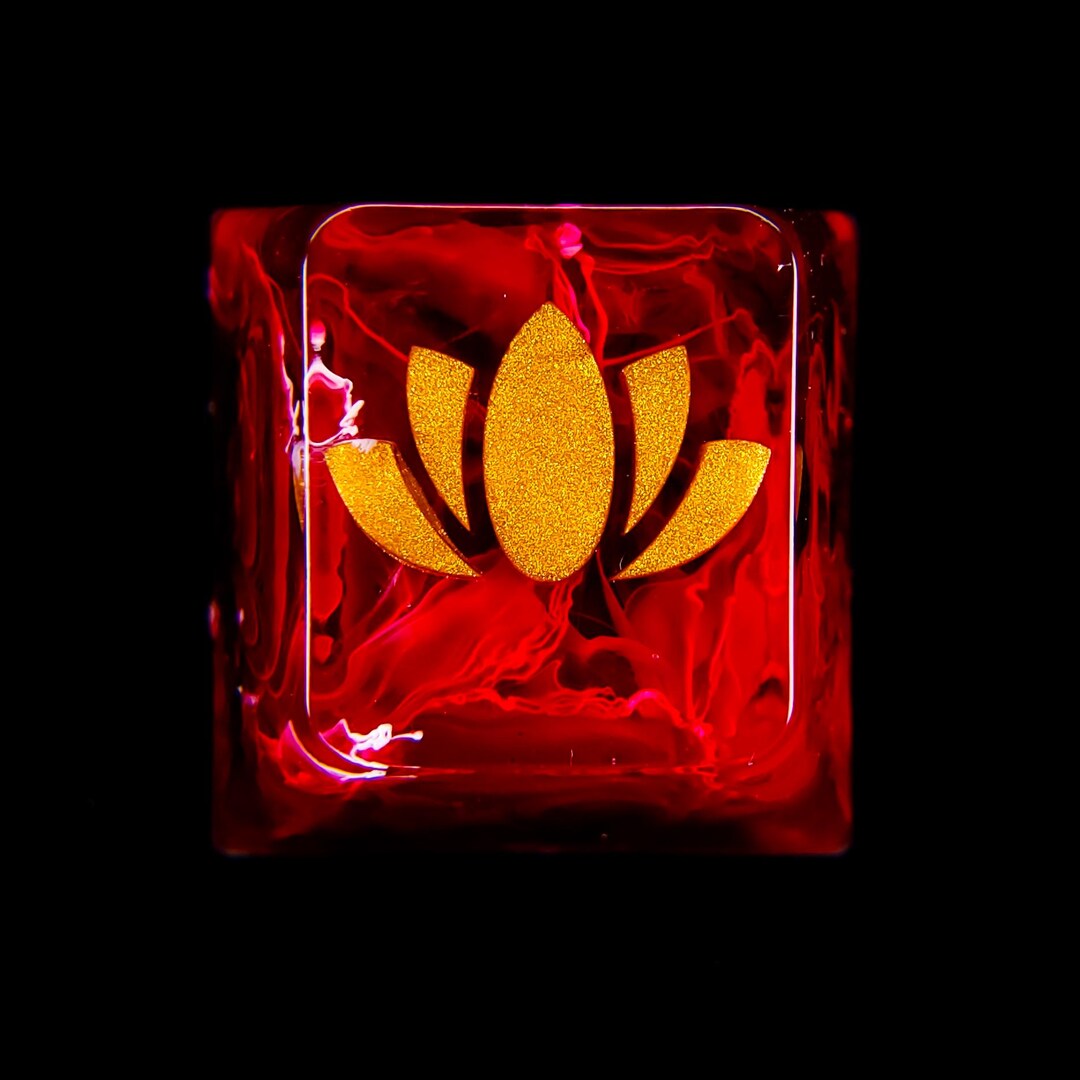 Lotus Keycap Artisan Keycap Lotus Custom Keycaps Keycaps for Mechanical ...