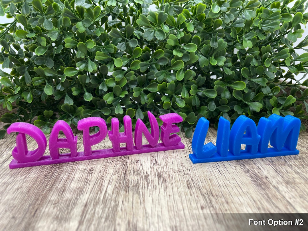 Cake Topper Name Plate Topper Custom Standing Name Plate 3D Printed ...