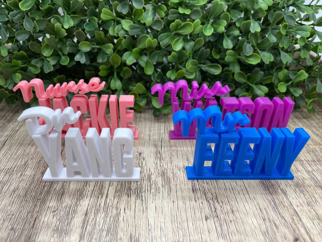 Personalized Gift Name Plate Personalized Name Plate Teacher Gift Nurse ...