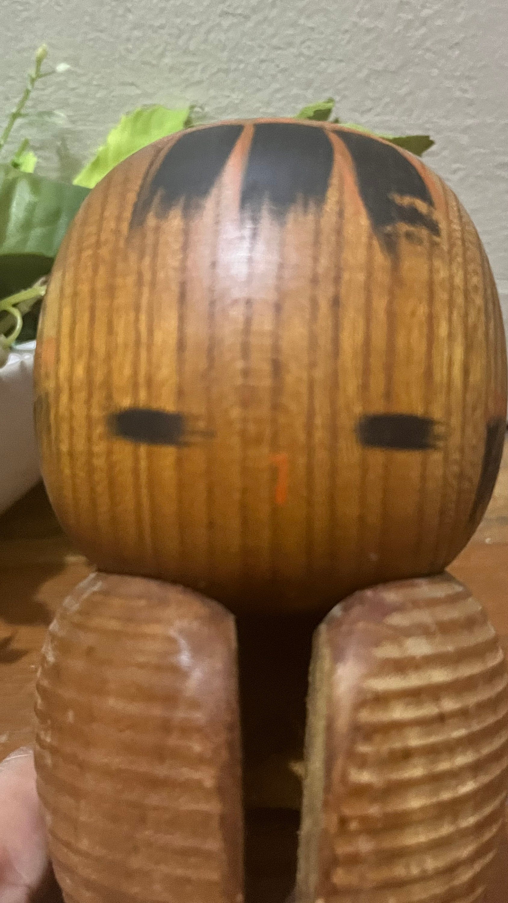 Vintage Aida 'seiho' Harumine Creative Kokeshi Doll Woodgrain Unpainted ...