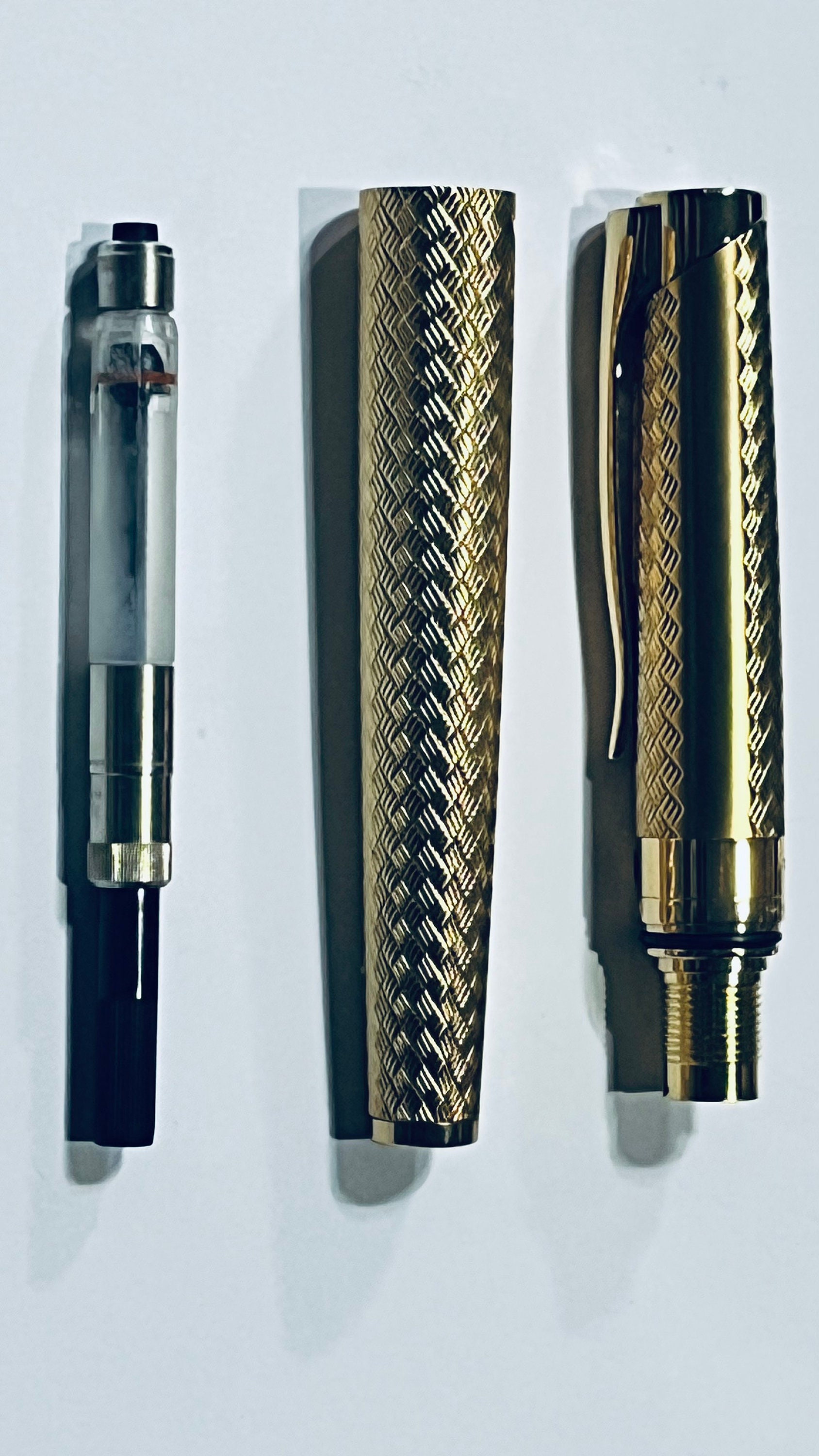 Waterman Letalon 18k NIB Fountain Pen and Rollerball Pen in Original ...