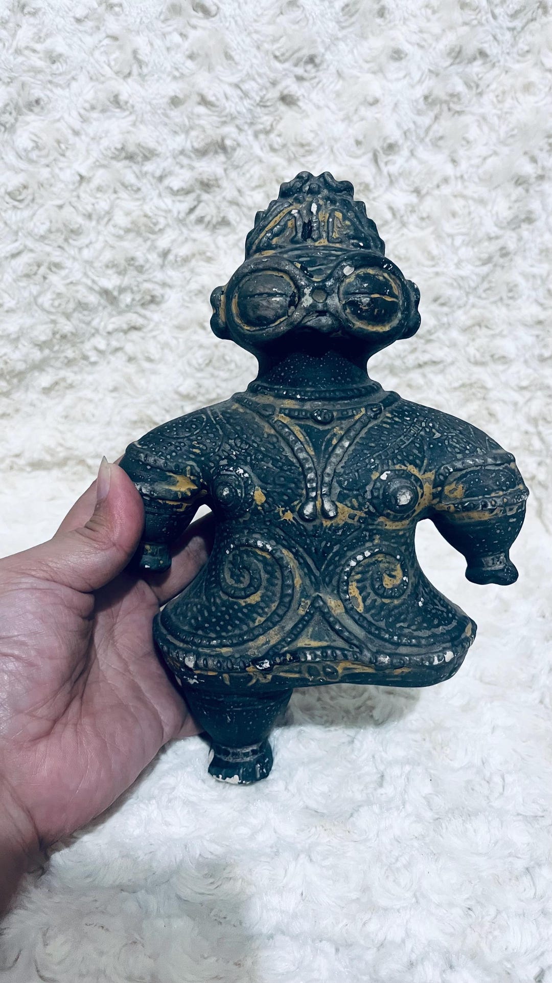 Vintage Dogu Jomon Replica Clay Figure Statue Set Ceramic Earthen ...
