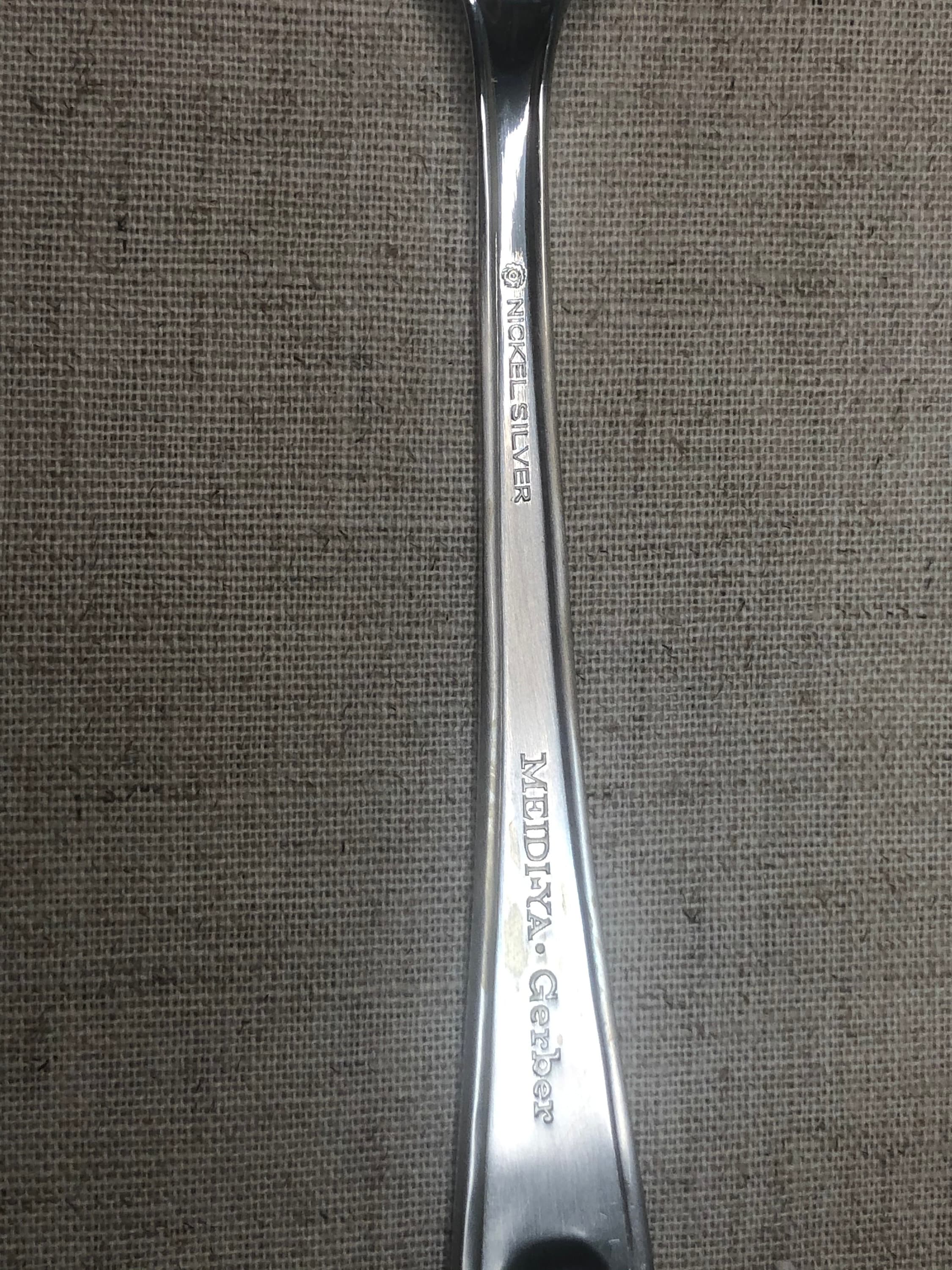 Vintage Gerber Baby Nickel Silver Spoon by Meidi-ya - Etsy