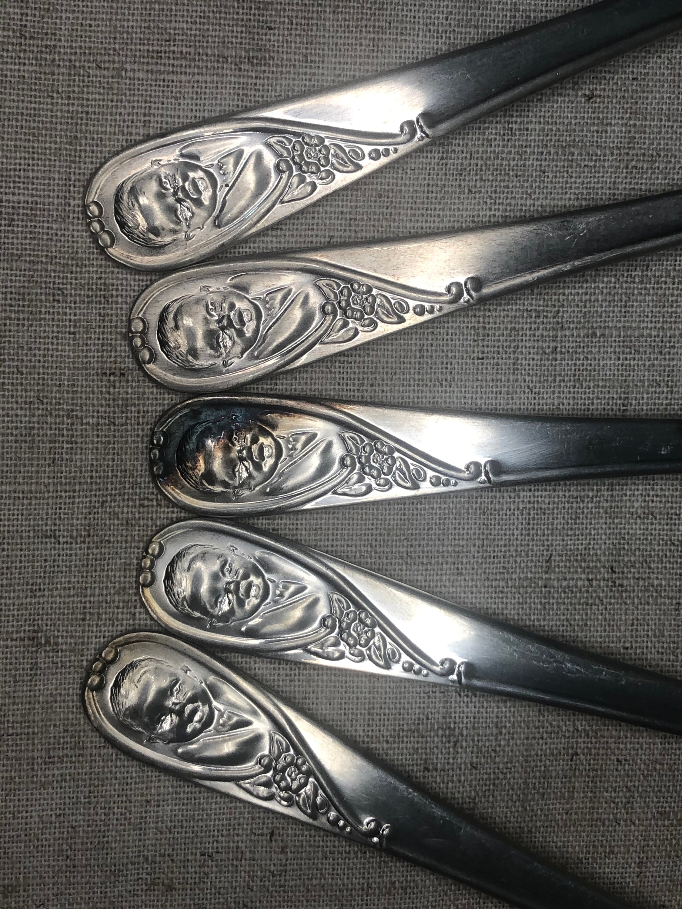 Vintage Gerber Baby Nickel Silver Spoon by Meidi-ya - Etsy