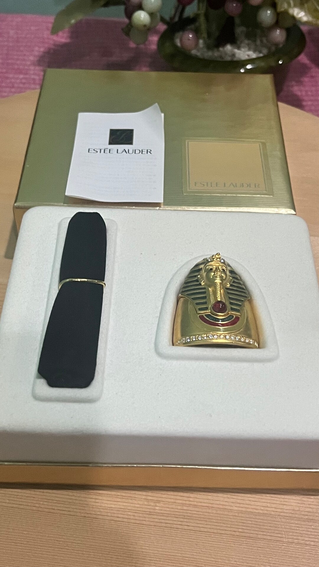 Vintage Estee Lauder Solid Perfume Beautiful Guilded Sphinx 2002 Collection in Box - Etsy
