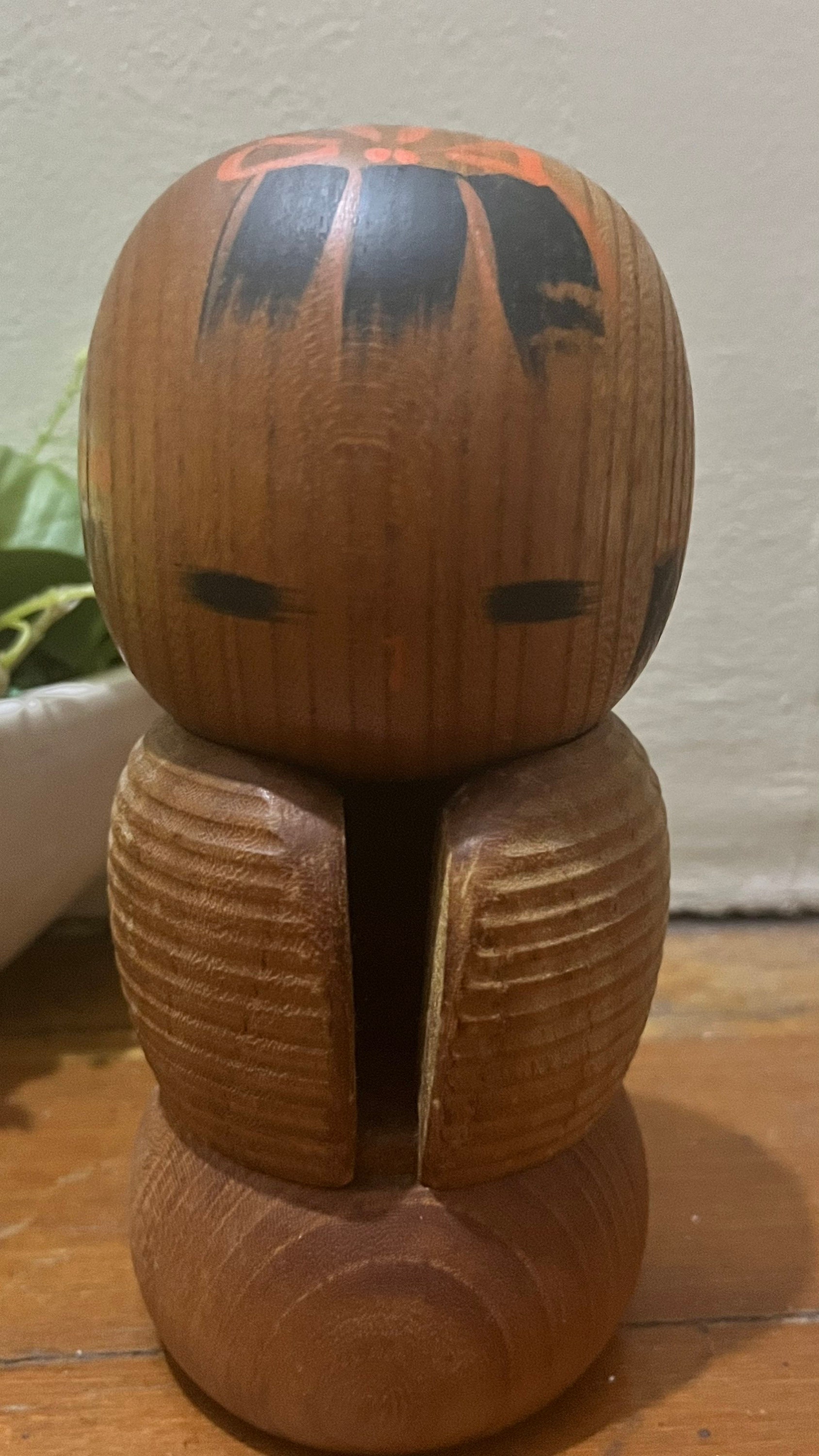 Vintage Aida 'seiho' Harumine Creative Kokeshi Doll Woodgrain Unpainted ...