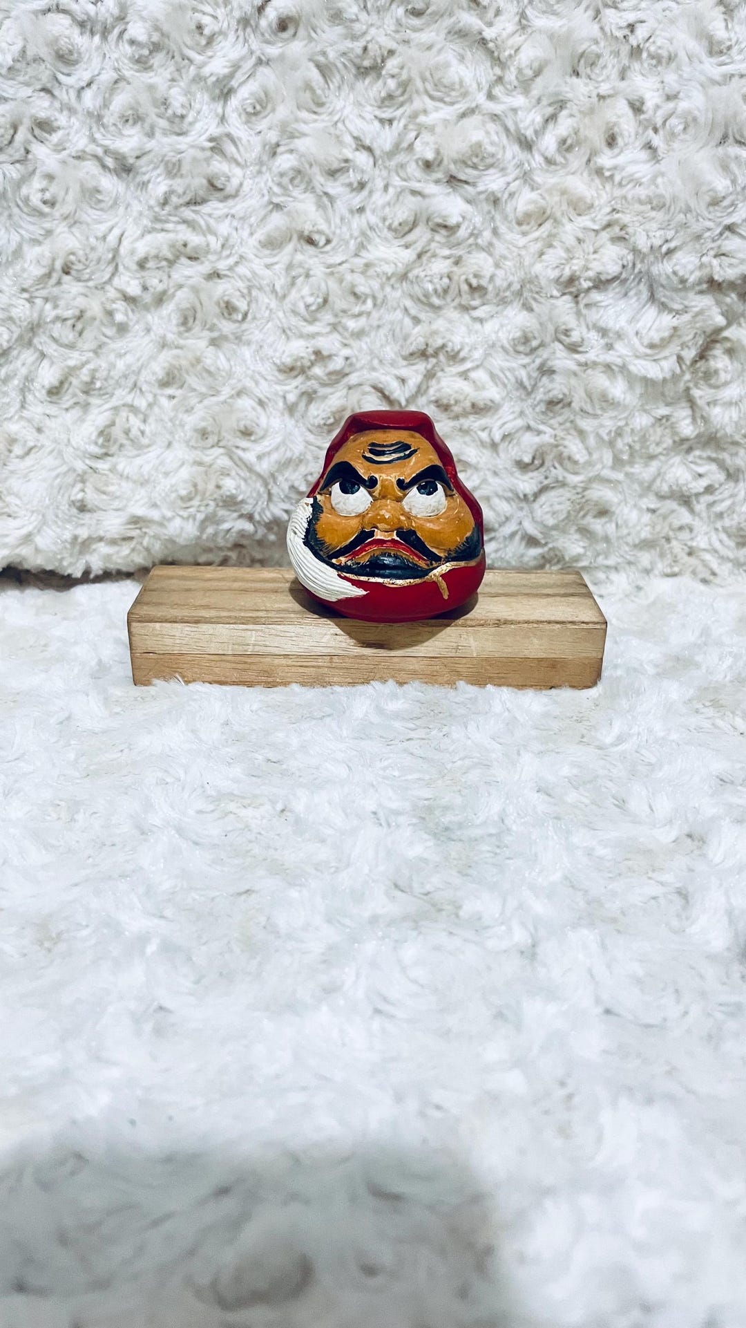 Vintage Daruma Head Creative Wooden Kokeshi 5cm Signed - Etsy
