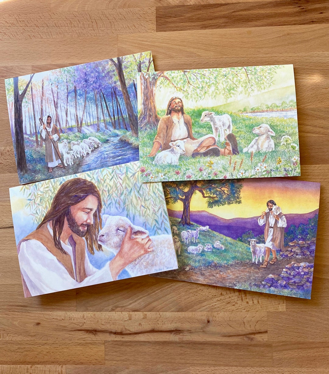 Good Shepherd Cards, Four Blank 5x7 Cards With Envelopes - Etsy