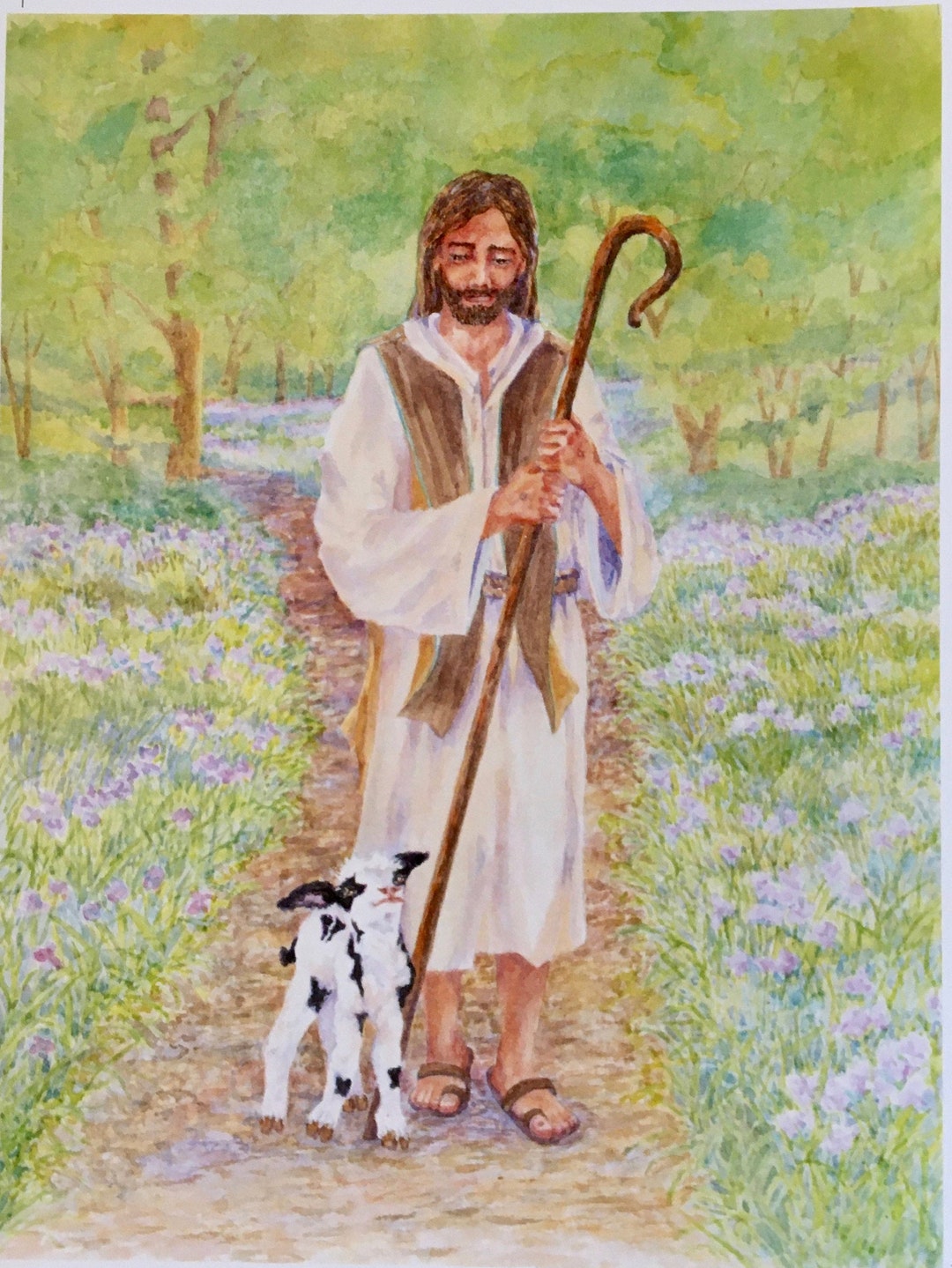 Good Shepherd Print, 8 X 10 Print, Children's Book Illustration, - Etsy