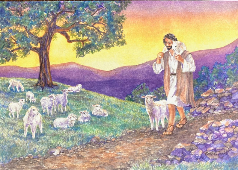 Good Shepherd Cards, Four Blank 5x7 Cards With Envelopes - Etsy