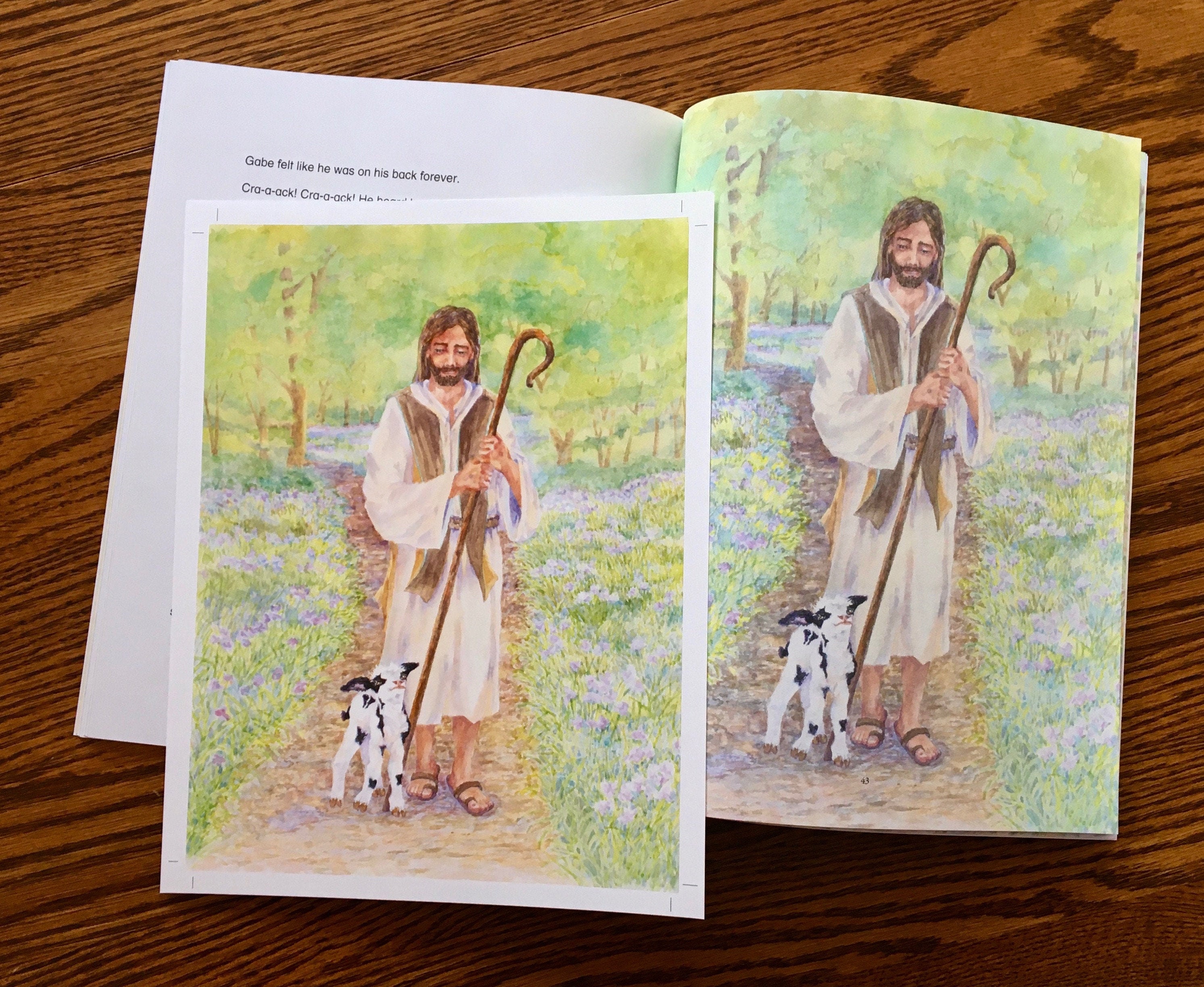 Good Shepherd Print, 8 X 10 Print, Children's Book Illustration, - Etsy