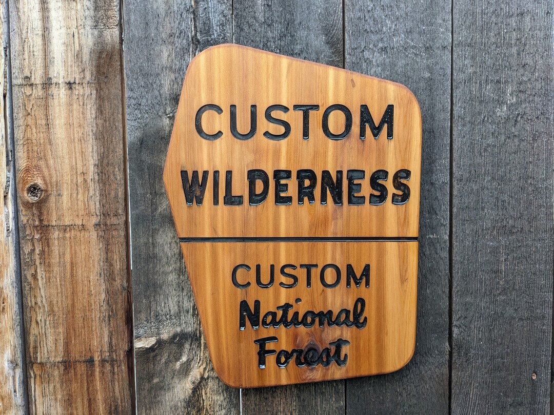 Custom, Personalized Wilderness Sign - Etsy