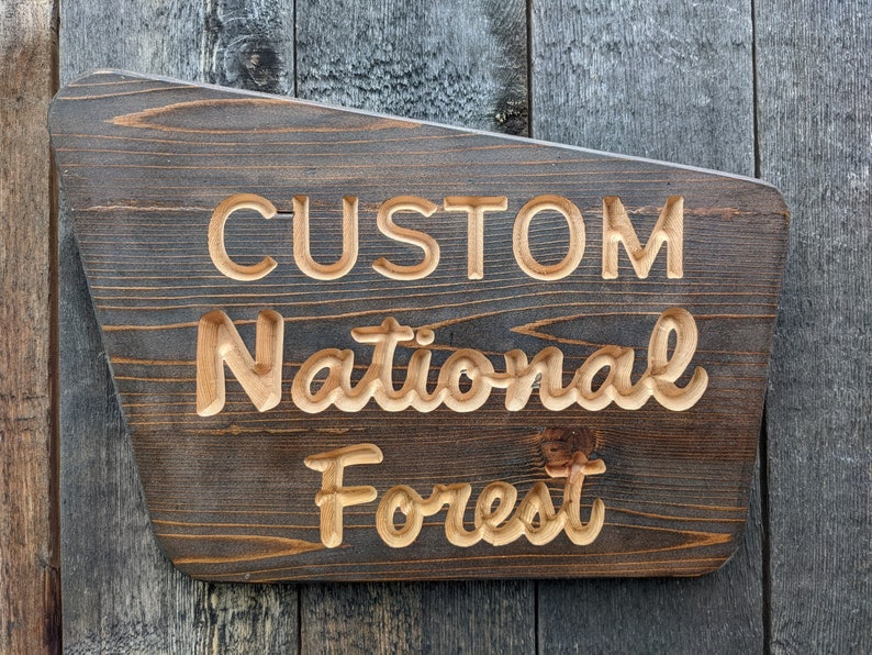 Custom National Forest Sign - Etsy