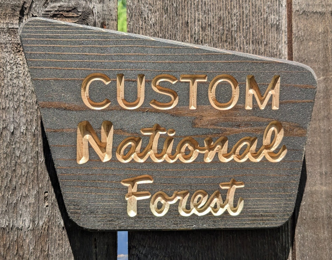 Miniature Custom National Forest Sign - Etsy