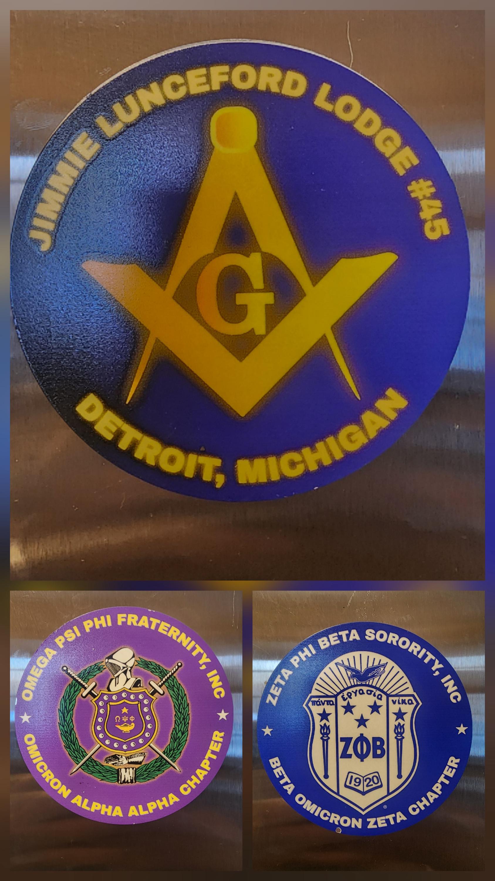 Custom 4 INCH Aluminum Vehicle Emblems • Military Branchs | Fraternity ...