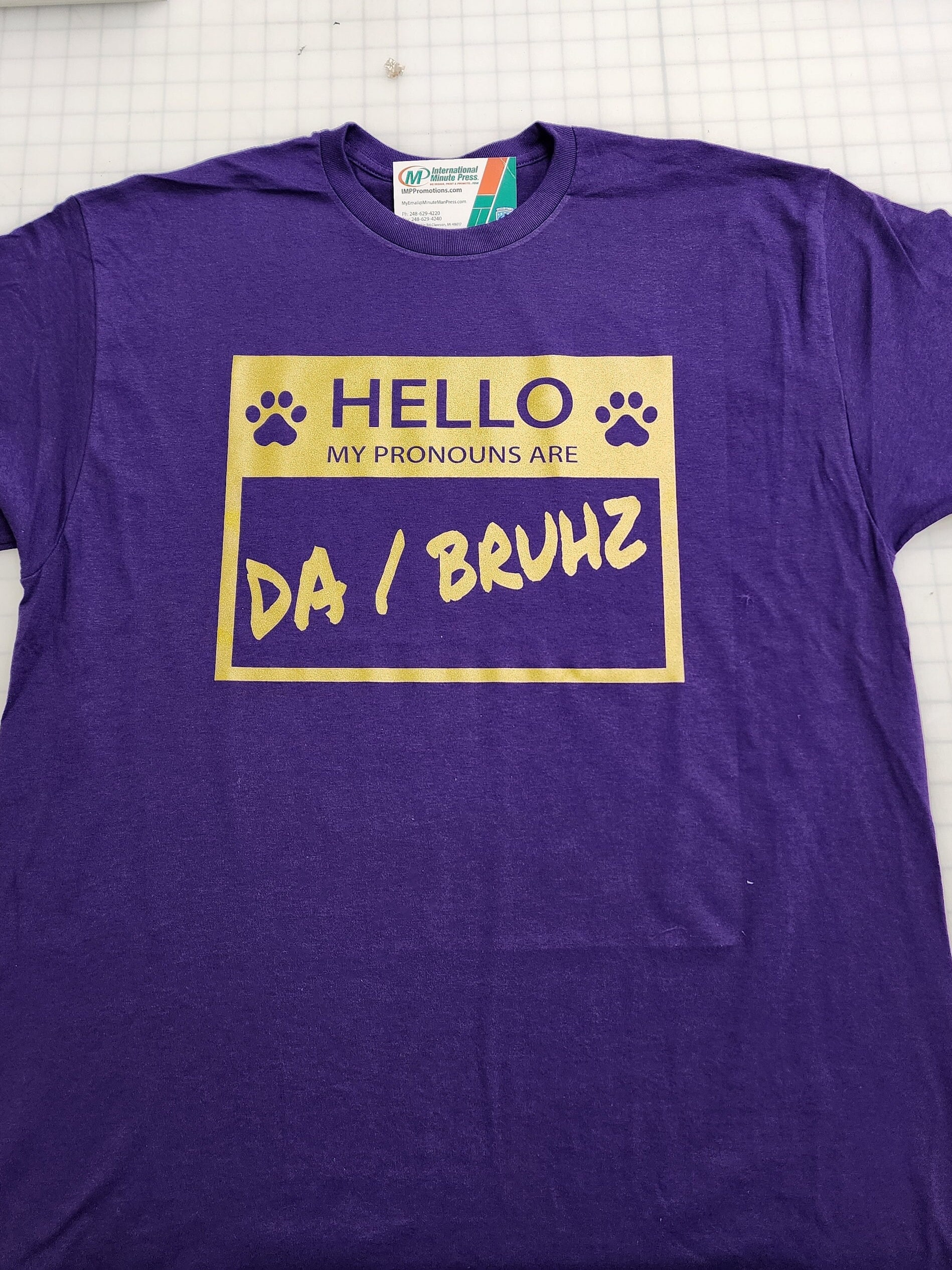 My Pronouns Are Du Bruhz Omega T-shirt - Etsy