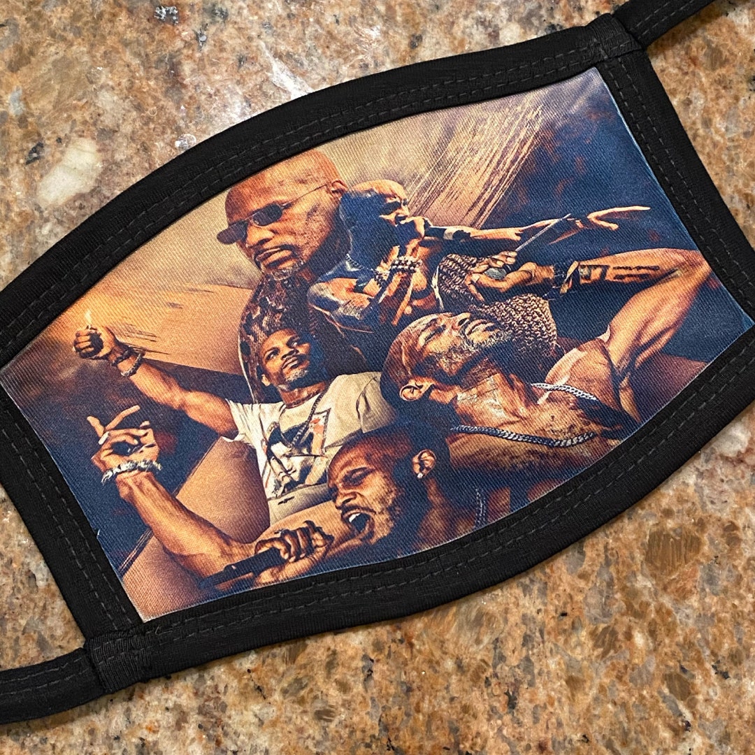 DMX the Dog Hip Hop Rap Ruff Riders Face Mask Reusable Washable Double ...