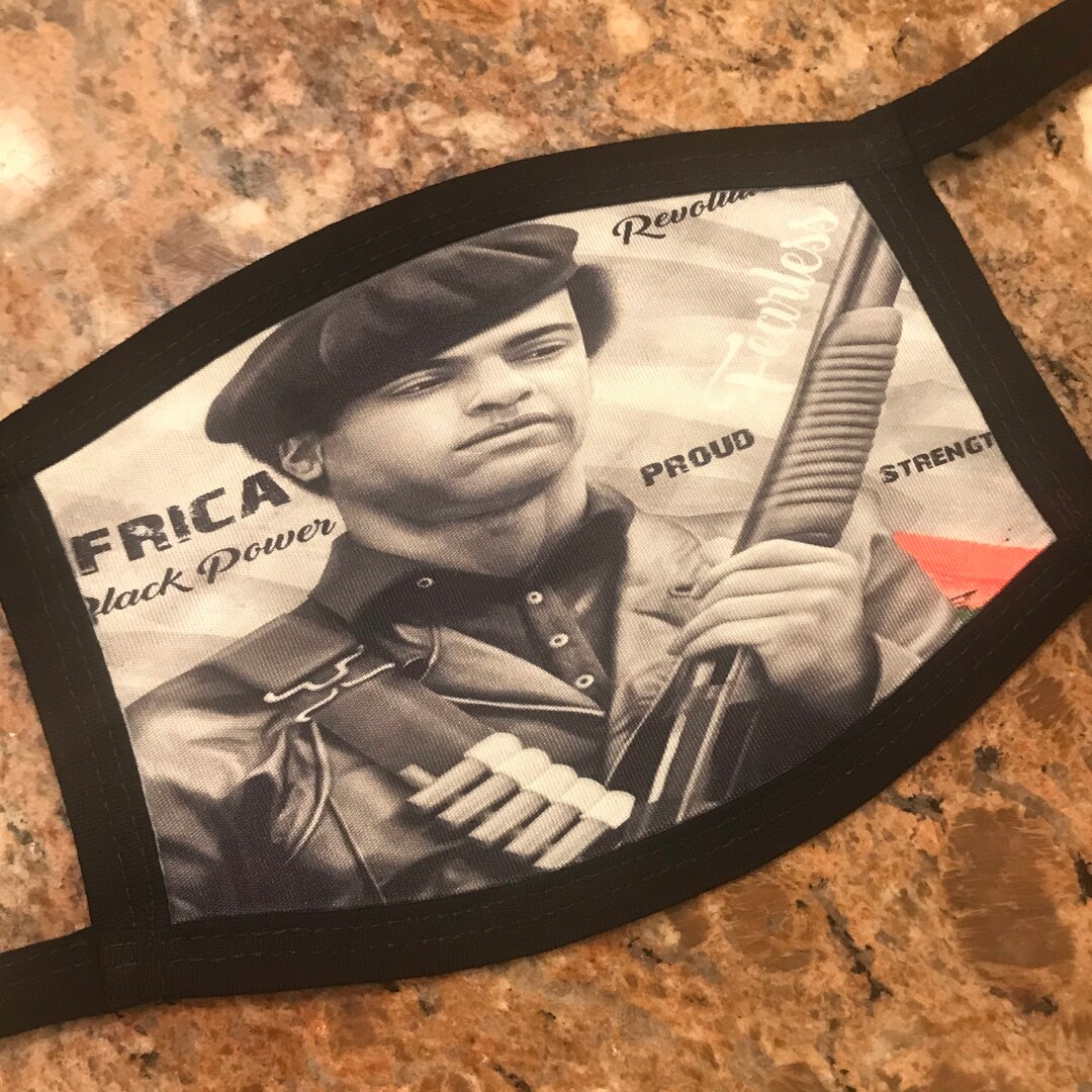 Black Panther Huey P Newton Face Mask Reusable Washable Double Layer - Etsy