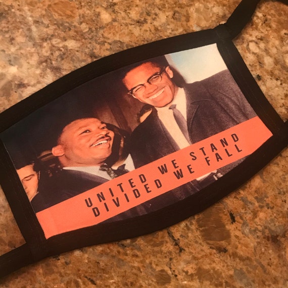 Malcolm X Martin Luther King Face Mask Reusable Washable | Etsy