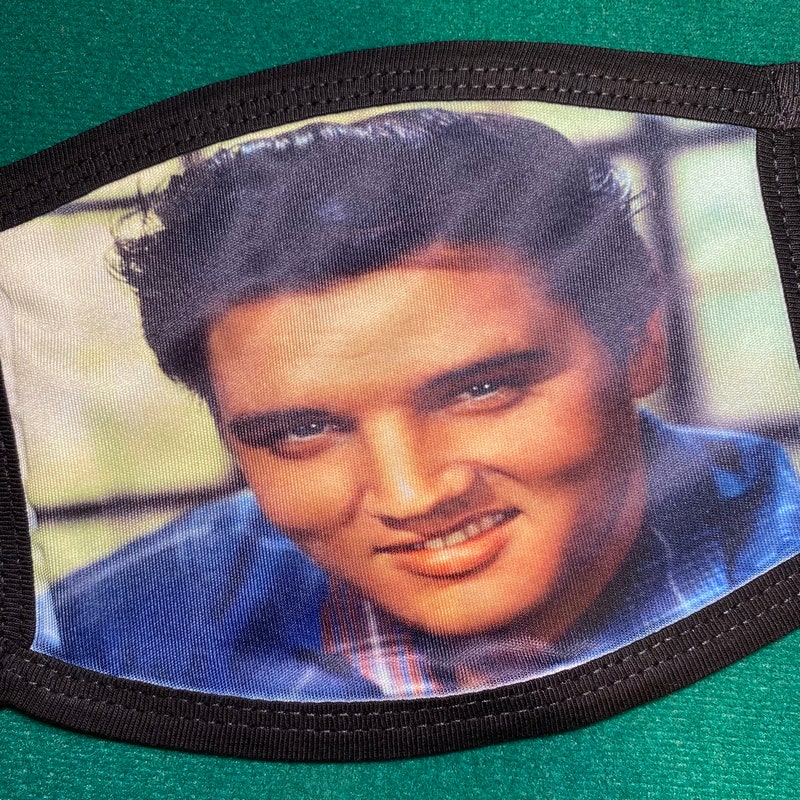 Elvis Presley Face Mask - Etsy