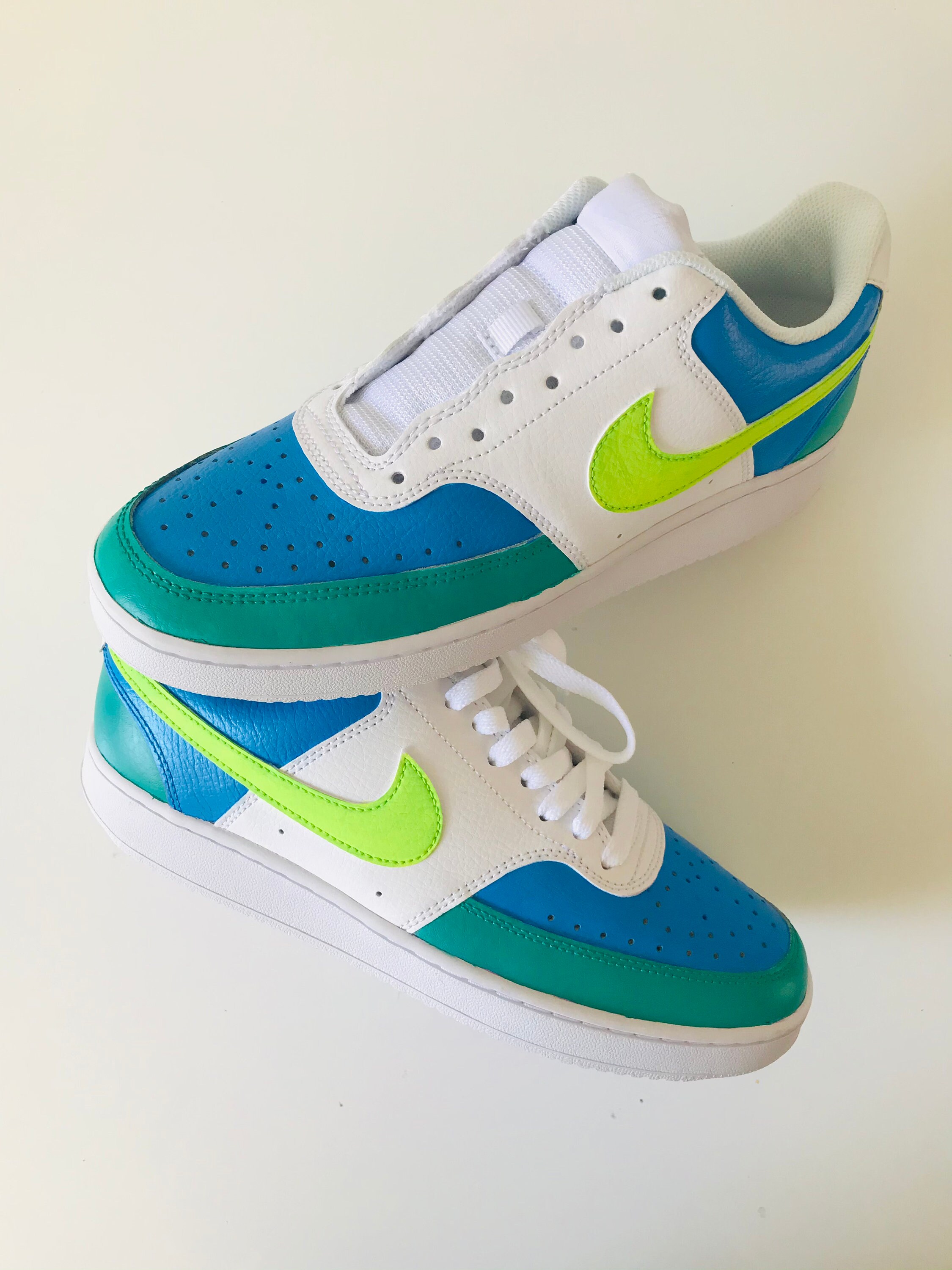 Custom Painted Court Vision/air Force 1 - Etsy