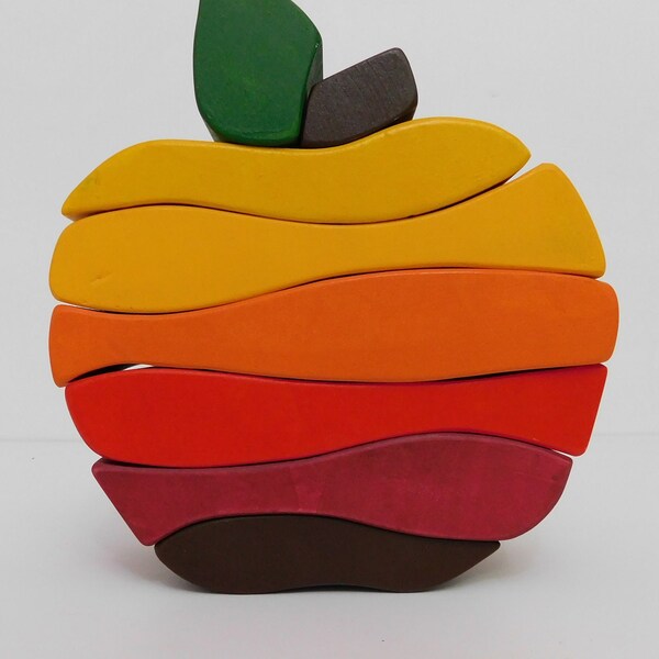 Apple Puzzle - Etsy
